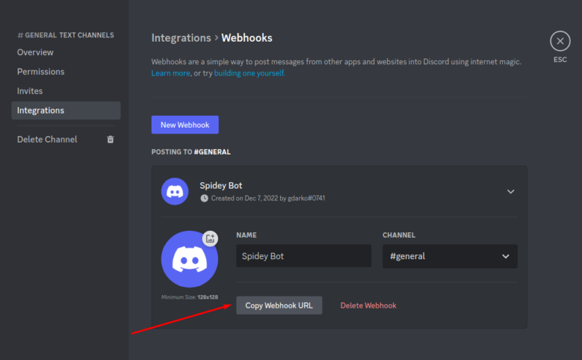 Discord setup - Gravity Forms Discord Integration